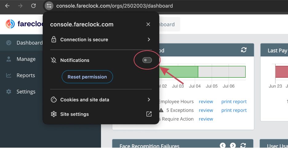 Disabling Console Notifications in Your Chrome Browser – Fareclock Support