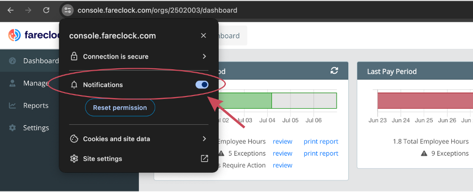 Disabling Console Notifications in Your Chrome Browser – Fareclock Support