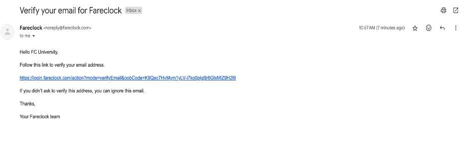 Setting Up Your Free Trial – Fareclock Support