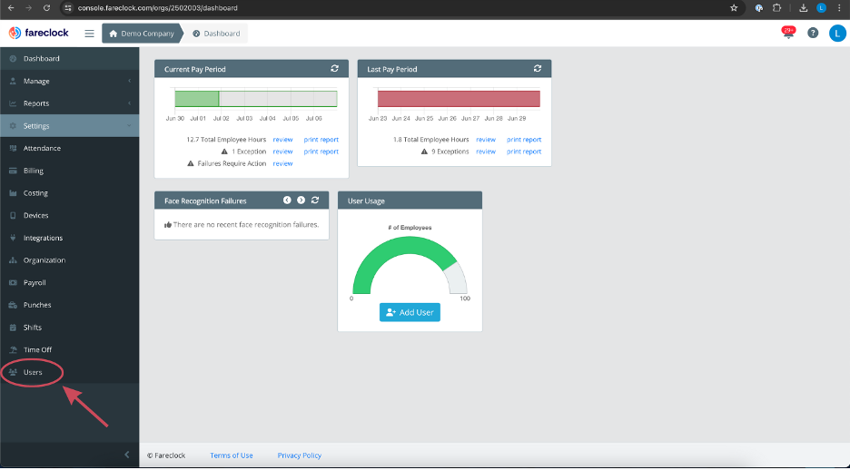 Adding Users in Fareclock Console Using Three Methods – Fareclock Support