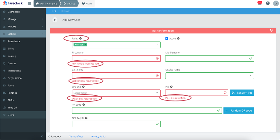 Adding Users in Fareclock Console Using Three Methods – Fareclock Support