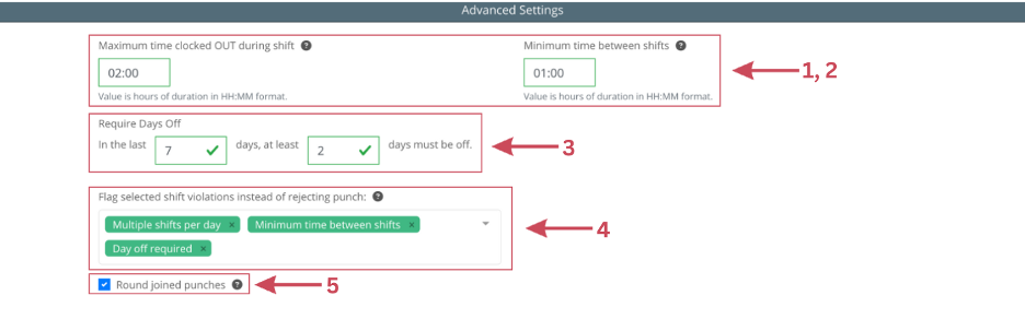 Open-Shift Defaults Setup – Fareclock Support