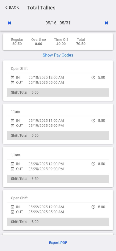 Personal Time Clock Walkthrough – Face or PIN Required – Fareclock Support