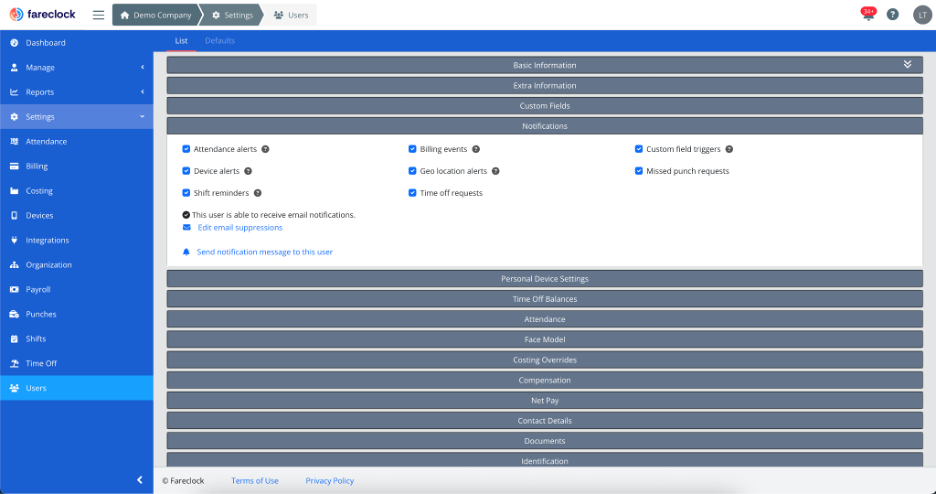 Managing Console Notifications in Fareclock – Fareclock Support