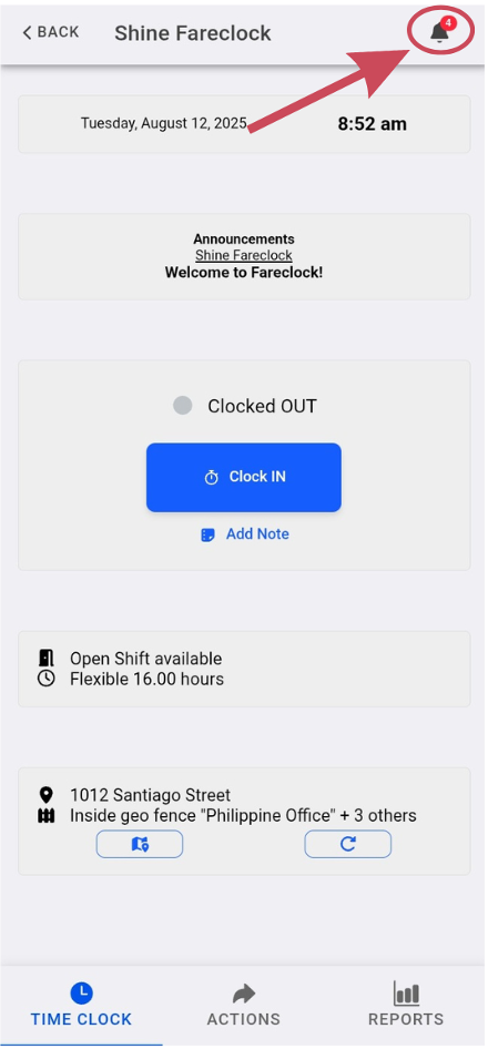 Notification Preferences for the Mobile Time Clock App – Fareclock Support