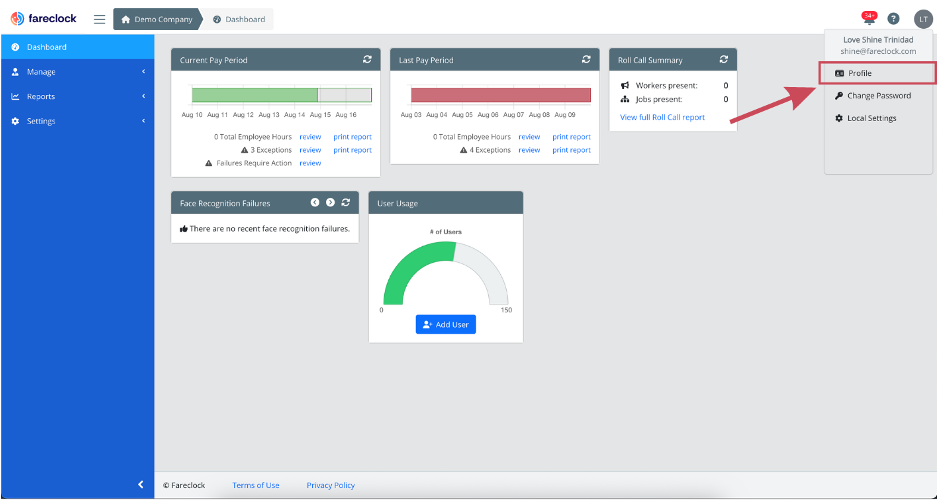 Available Login Security Features – Fareclock Support